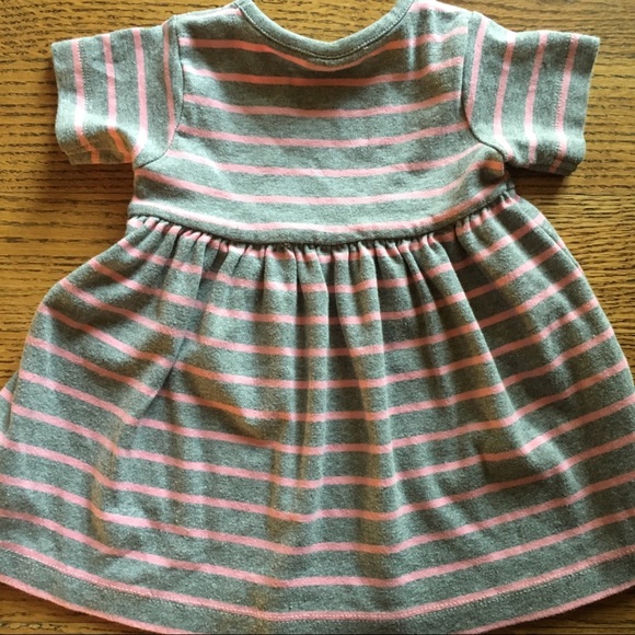 Wheat | Dresses | Wheat Pink And Gray Striped Dress | Poshmark